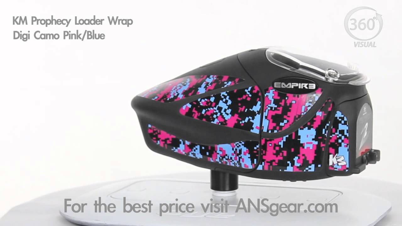 KM Prophecy Loader Wrap - Digi Camo Pink/Blue - Visual 360 - YouTube