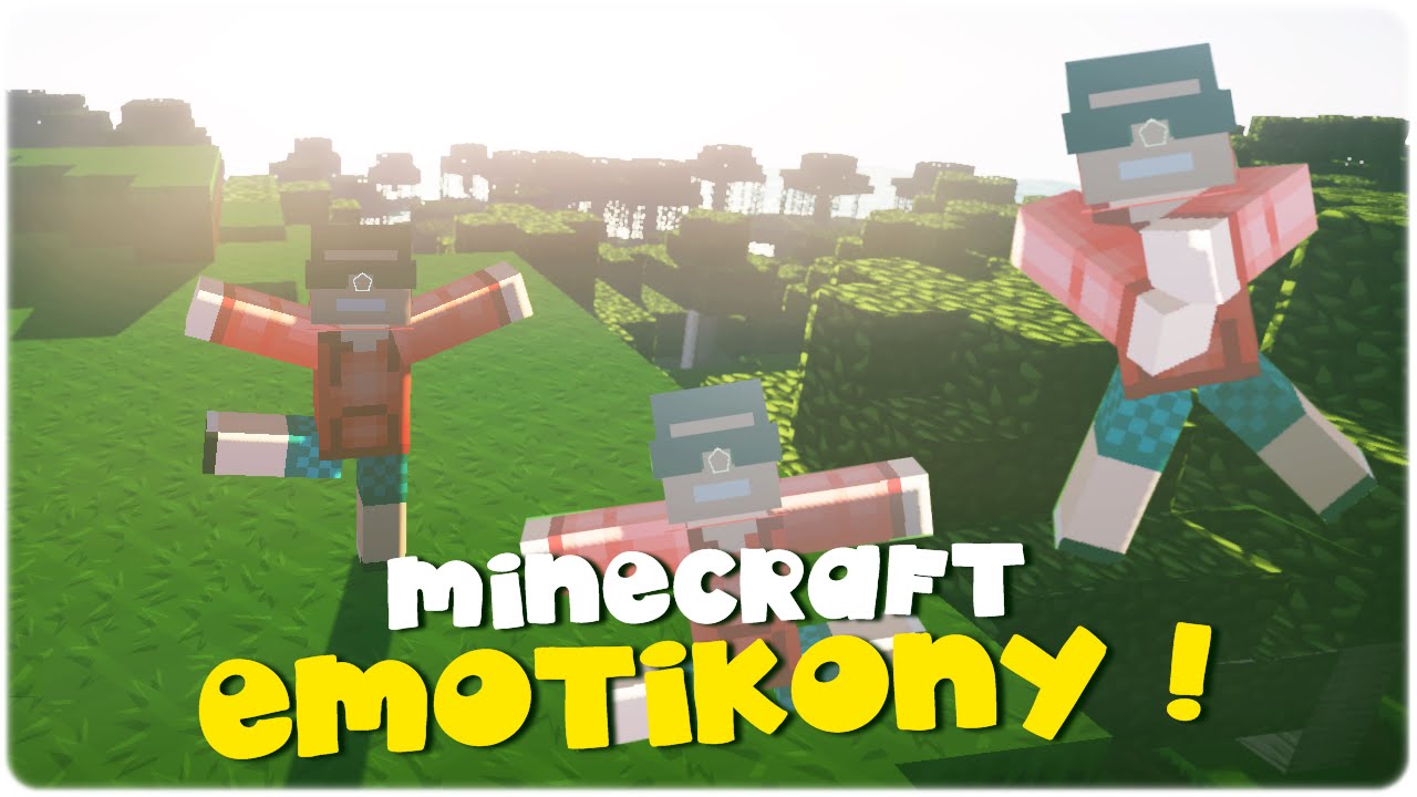 Emotikony ! - Minecraft: (EMOTE MOD) - YouTube