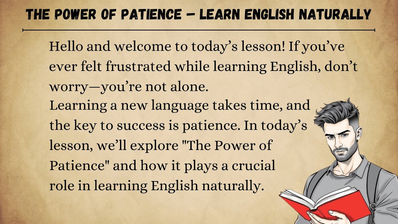The Power of Patience – Learn English Naturally - YouTube
