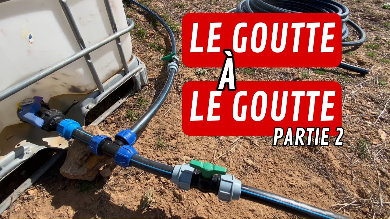L'installation du goutte à goutte dans mon oliveraie au MAROC - YouTube