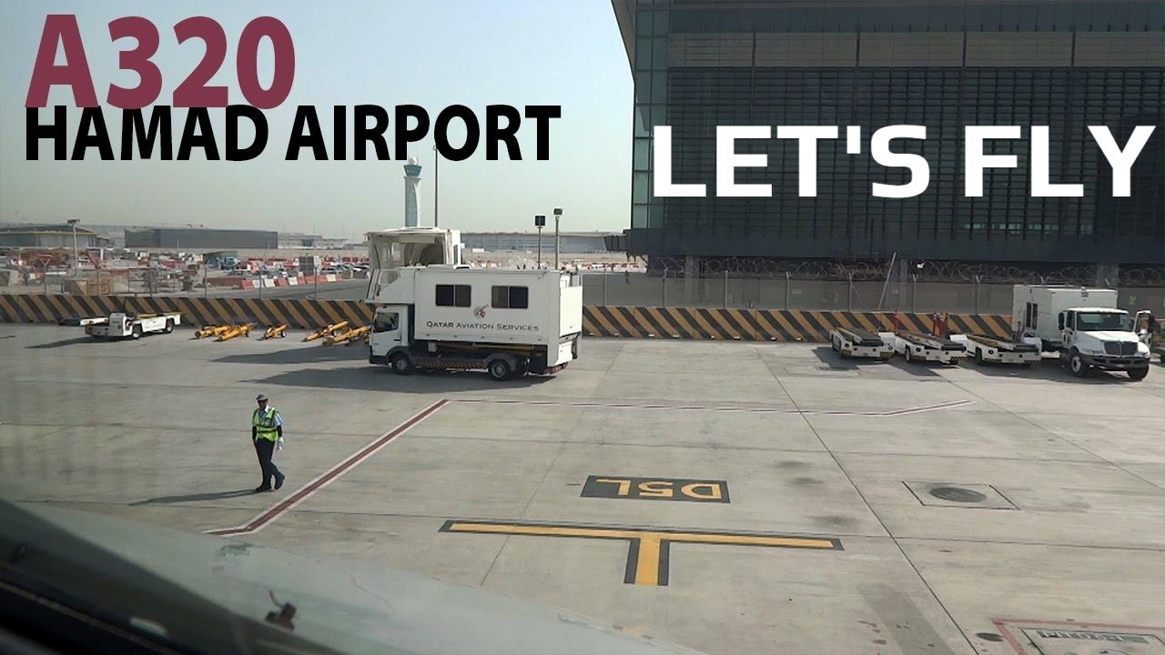 A320 Noseview Takeoff Runway 34L Hamad Airport OTHH - YouTube