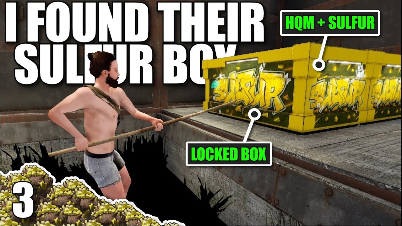 I BROKE INTO THIS CLANS SULFUR + HQM LOOT ROOM | Solo Rust - YouTube