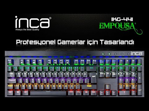 İnca Empousa Mechanical Gaming keyboard (kutu açılımı) - YouTube