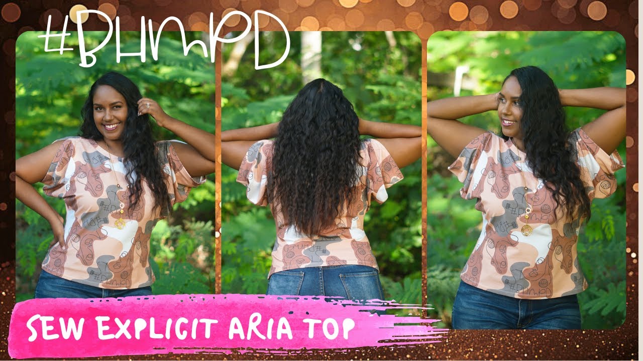 SEW EXPLICIT PATTERNS ARIA TOP - 30% off for #bhmpatterndesigners - YouTube