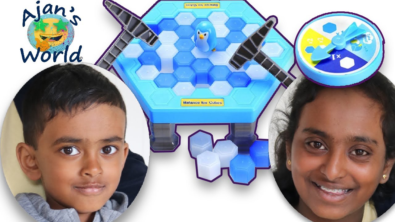 Family Fun Games for Balance Ice Cube - YouTube
