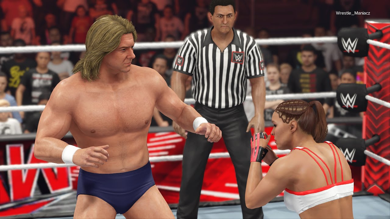 FULL MATCH - Ronda Rousey vs. Rowdy Roddy Piper - WWE 2K24 - YouTube