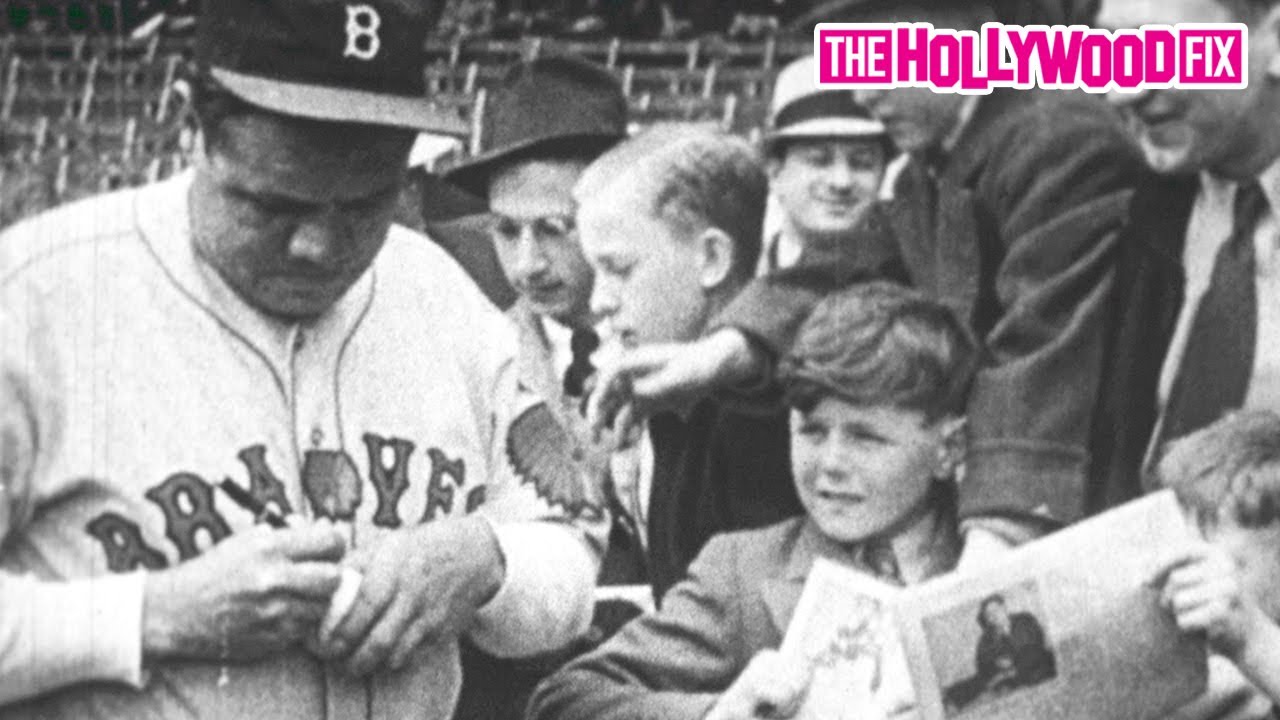 Babe Ruth Signs Autographs For Kids Near The End Of His Career As ...