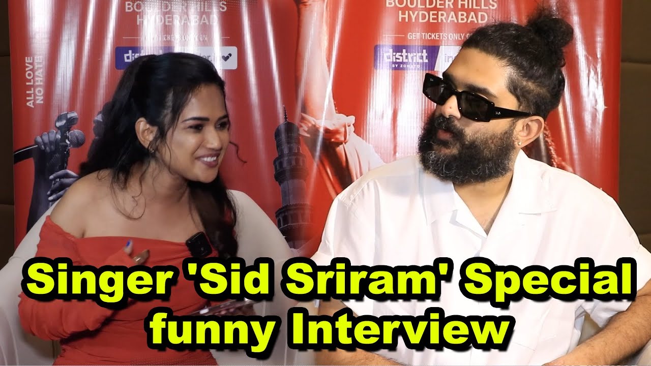 Singer Sid Sriram Interview ll Celebrity interviews ll Singer Sid ...
