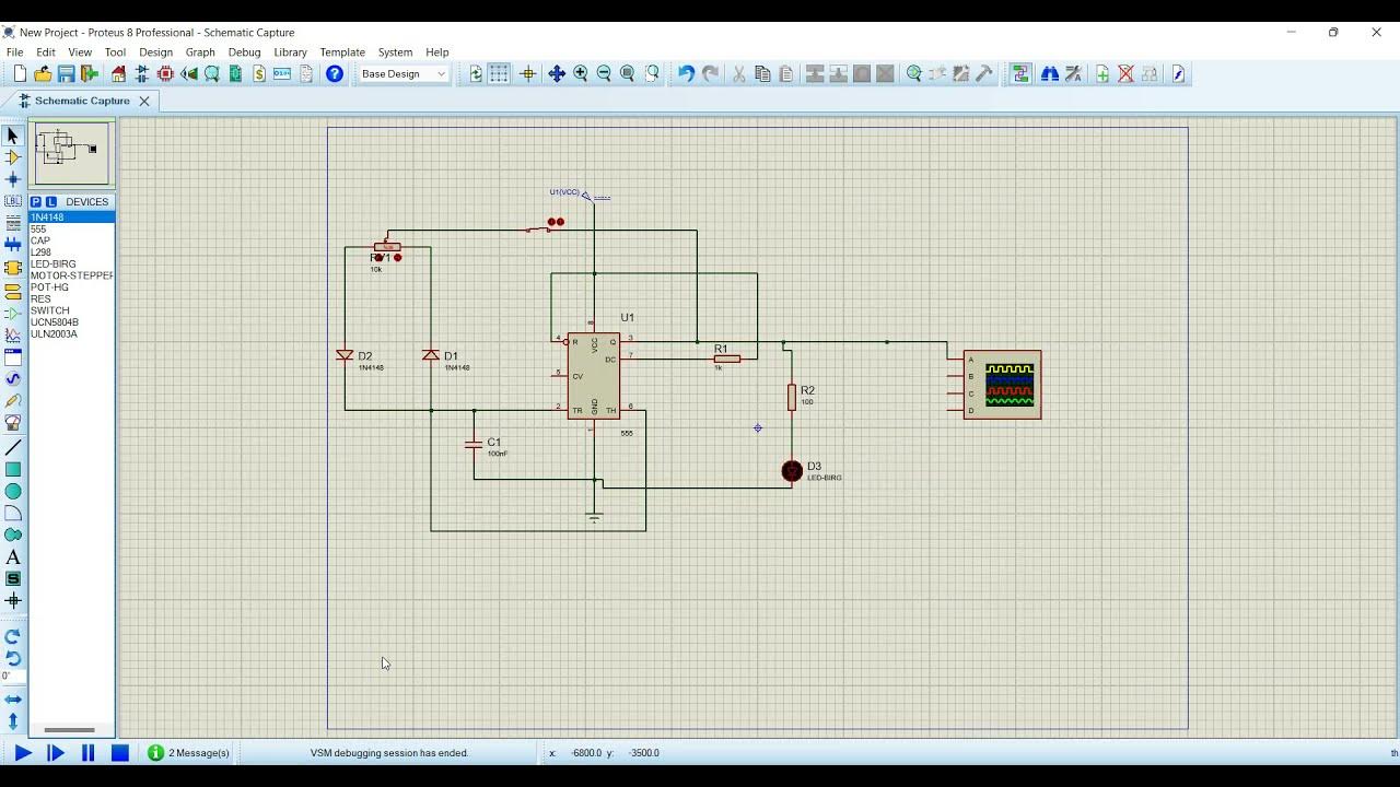 PWM circuit using 555 IC | Proteus | Circuit Analysis - YouTube