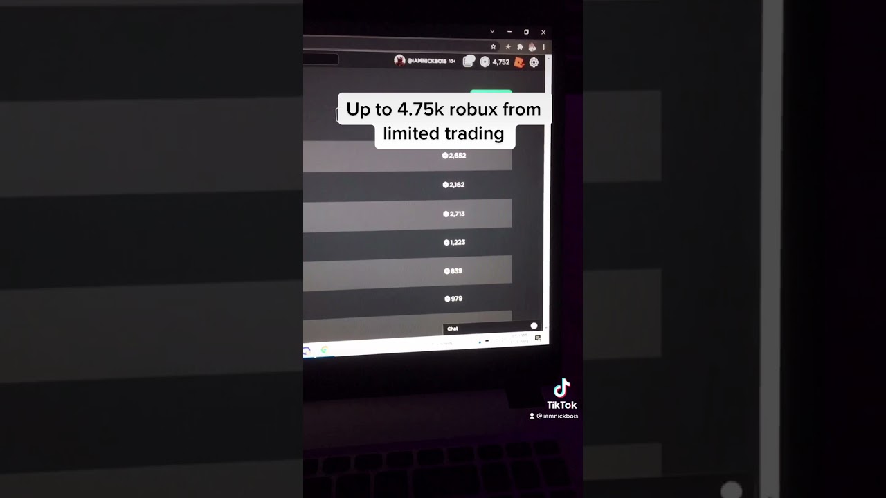 Limited trading progress (up to 4.75k robux) - YouTube