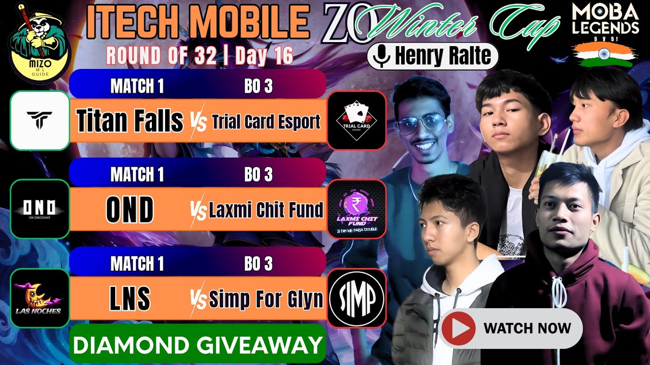 🔴iTech MoBile Zo-Winter Cup | Round of 32 |Mizo ML Guide | Zan 16 | #mobalegends - YouTube