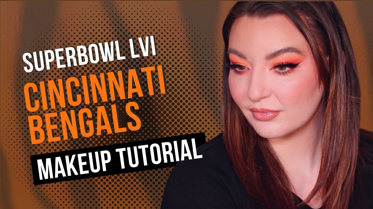 Superbowl LVI Makeup Tutorial - Cincinnati Bengals - KAYLEECARMEL - YouTube