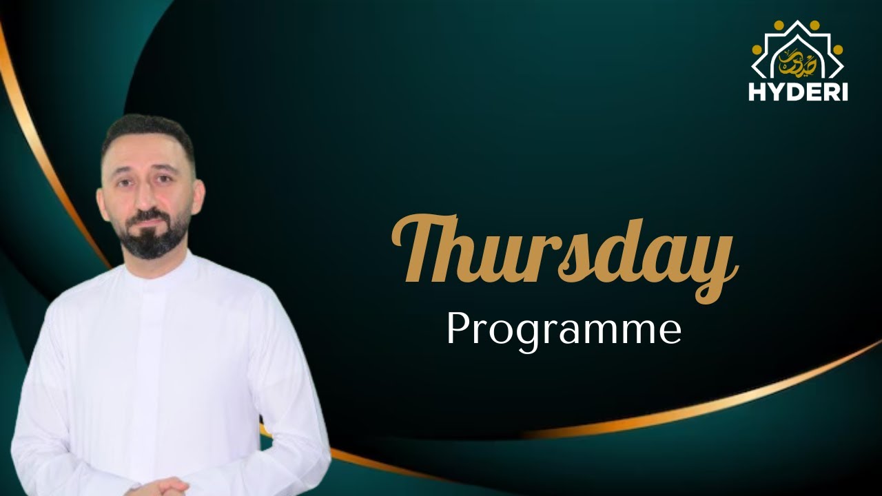 Thursday Night Programme | Sheikh Mustafa Ali Masood - YouTube