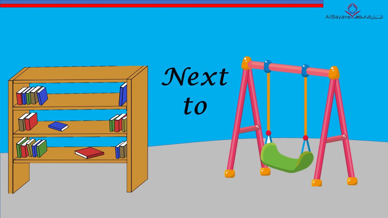 Prepositions of place - Next to_Behind_In front of CE2 - YouTube