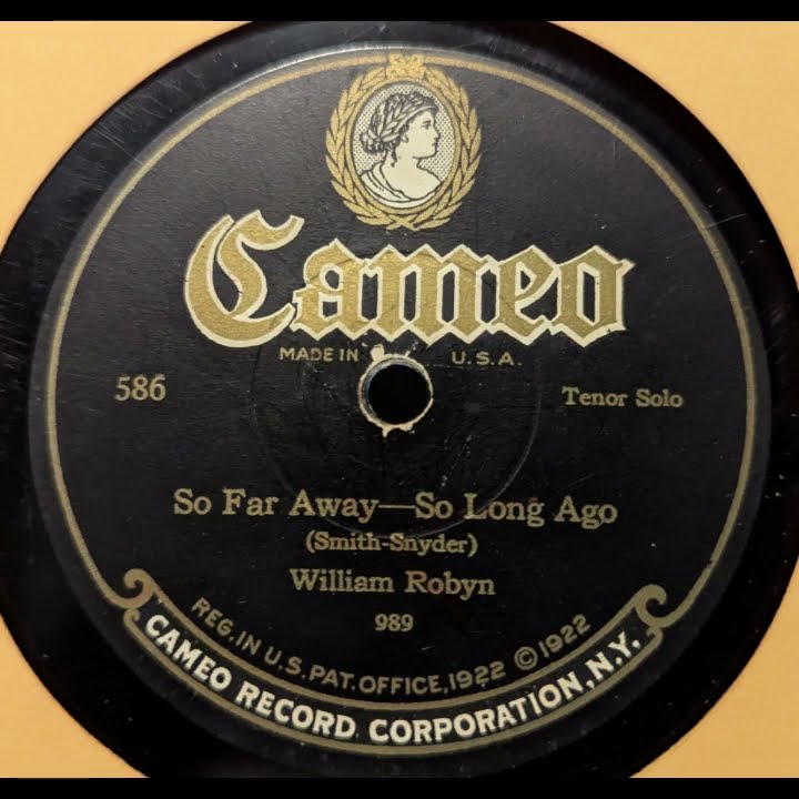 William Robyn - So Far Away - So Long Ago (1923) - YouTube