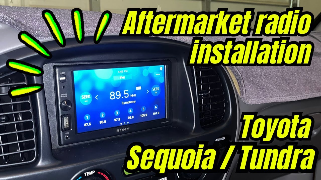 How to install radio on a Toyota Sequoia, Tundra | 2001 - 2007 (1st ...