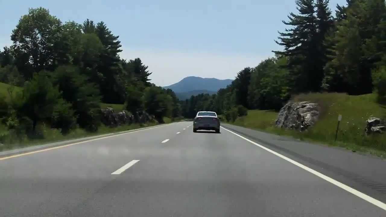 Adirondack Northway (Interstate 87 Exits 33 to 32) southbound - YouTube