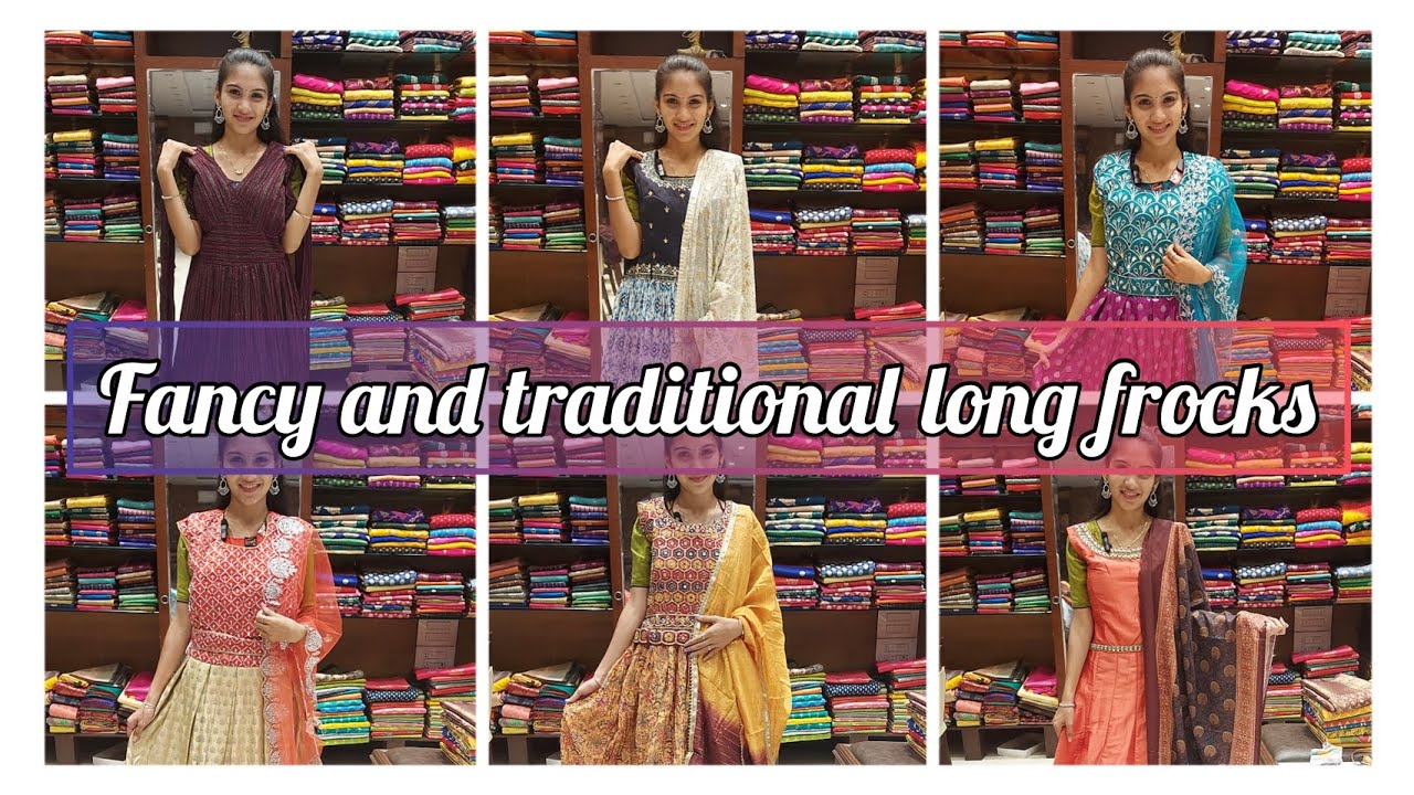 Fancy and traditional long frocks with amazing colors.. to order ...