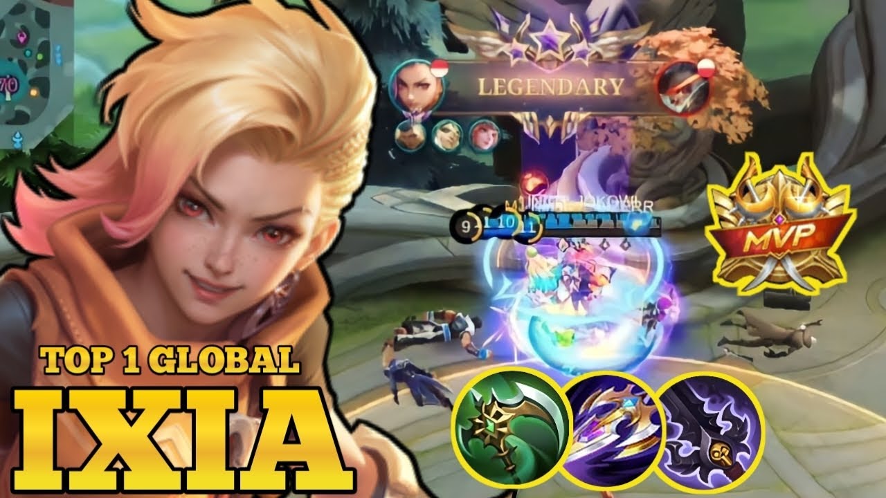Top 1 Global Ixia Gameplay | BEST BUILD 2023 ~ MLBB - YouTube