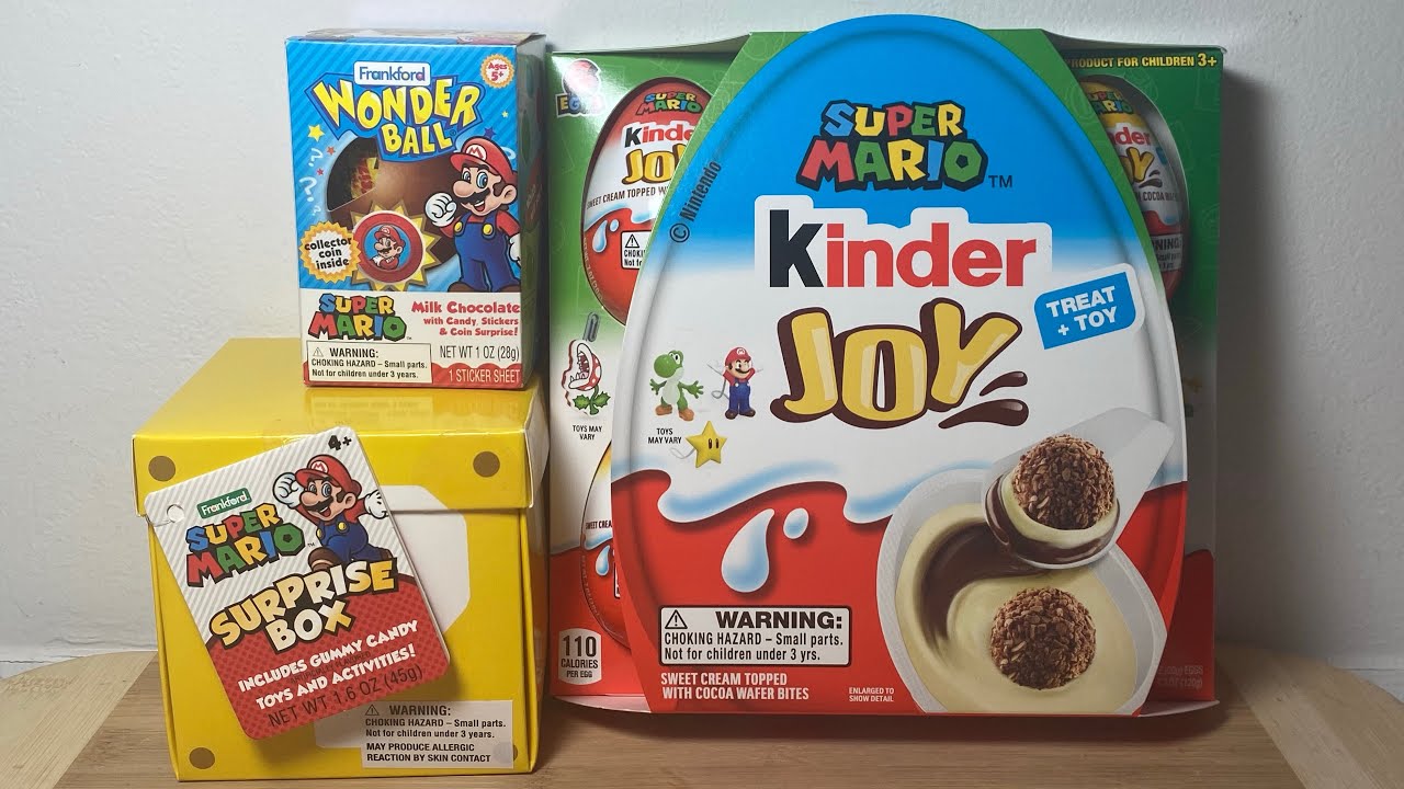 ASMR whisper: Super Mario Kinder Joy, Wonder Ball & Surprise Box ⭐️ ...