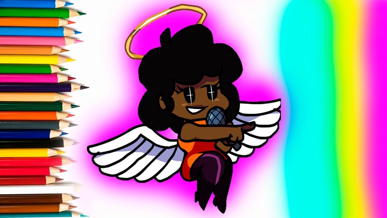 How to draw Hellchart Carol ( fnf ) - YouTube