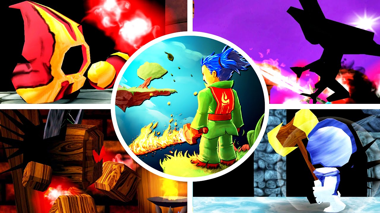 Swordigo - Fight All Bosses (No Damage) . - YouTube