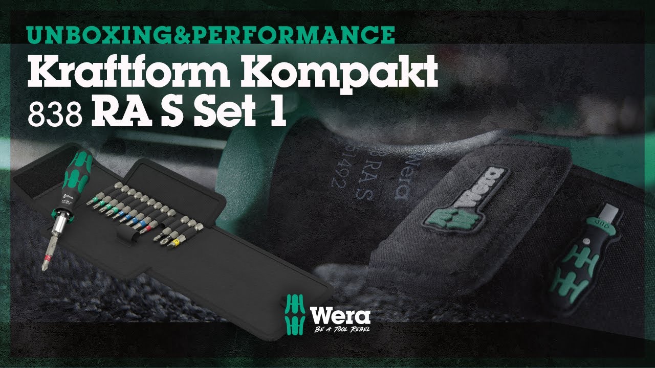 Wera | Kraftform Kompakt 838 RA S Set 1| Performance - YouTube