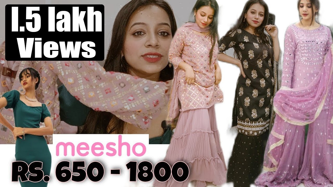 Meesho Festival Kurta **Sharara Set**latest party wear dresses /kurta ...