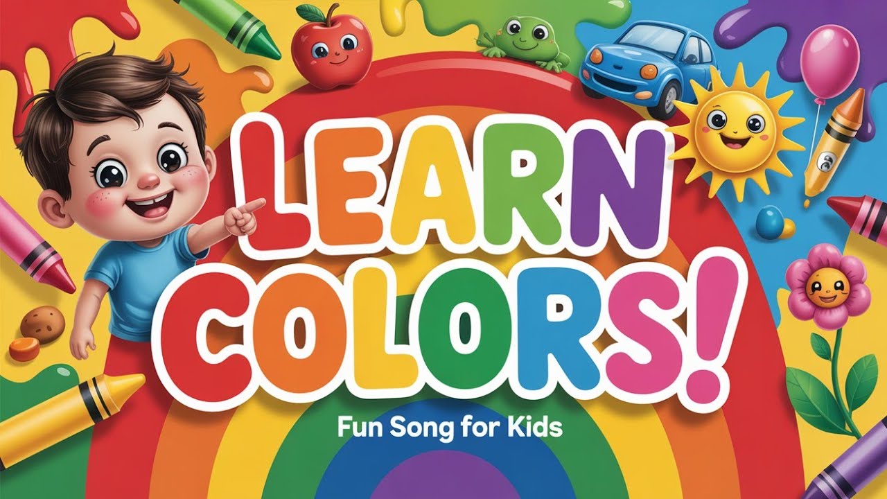 Colors Song for Kids | Fun Color Recognition for Toddlers & Preschool | Bright Bees - YouTube