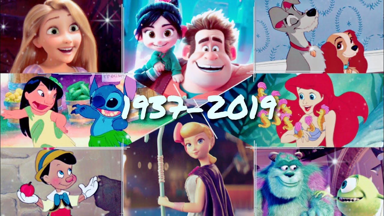 1937 - 2019 || disney & pixar tribute - YouTube