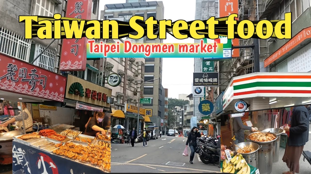 TAIWAN STREET FOOD ~ Taipei Dongmen market ~ Beli sarapan - YouTube