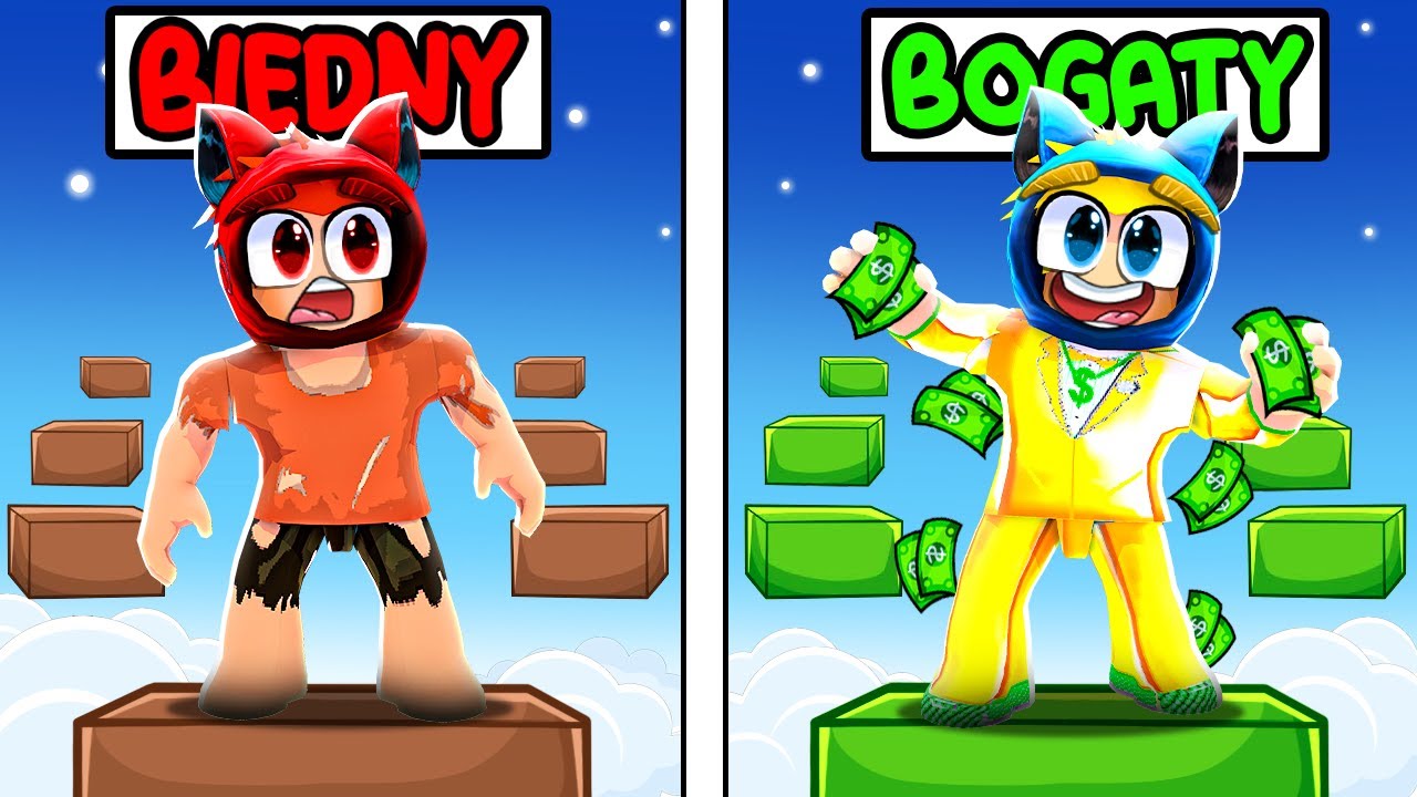 BIEDACZEK VS BOGACZ OBBY w ROBLOX! - YouTube