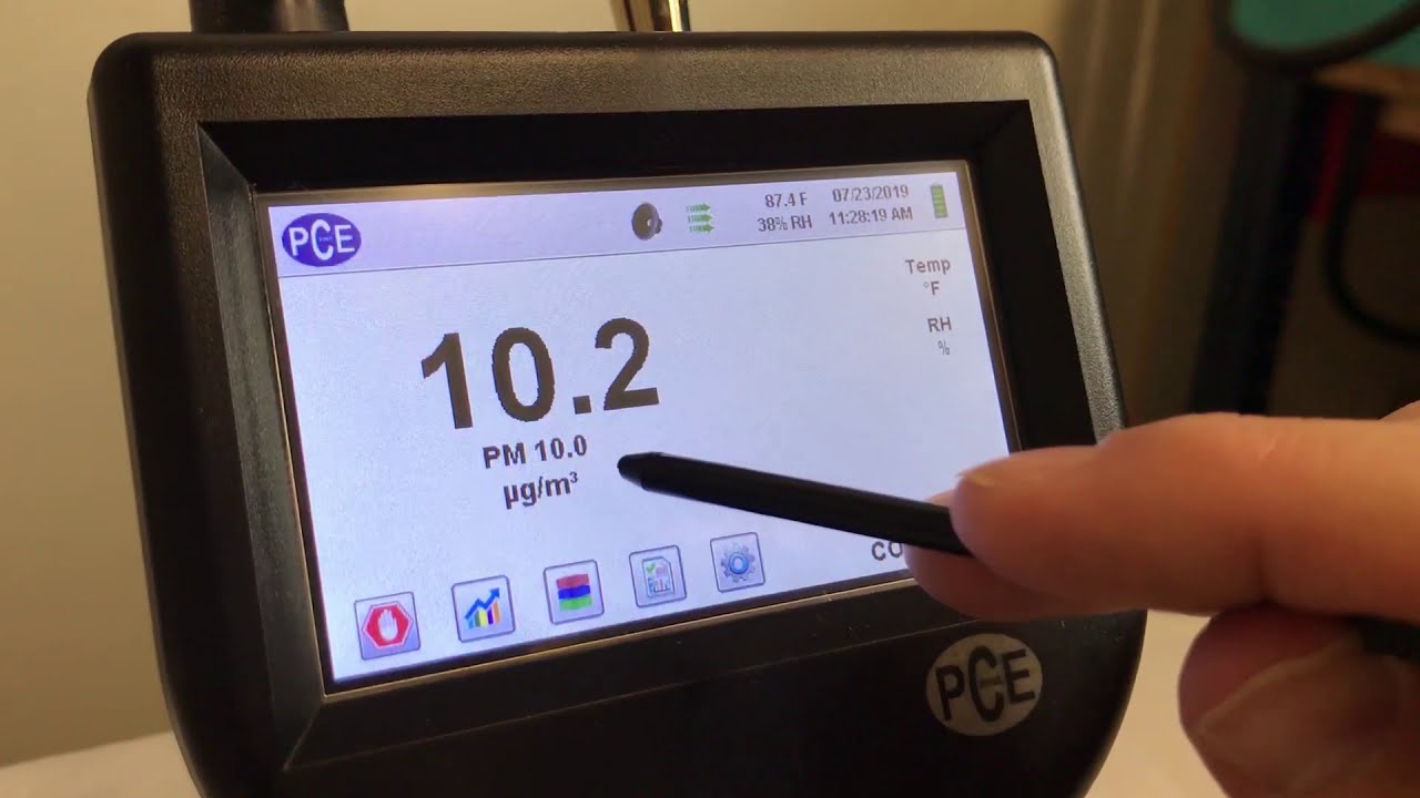 Particle Counter, PCE-PQC Series Set-Up - YouTube
