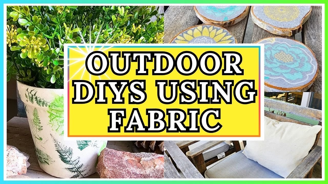 Fun and Creative Ways To Use Fabric Outdoors - YouTube