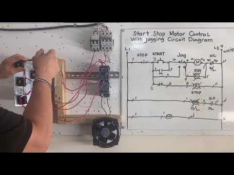 Start stop motor control with jogging circuit diagram additional ...