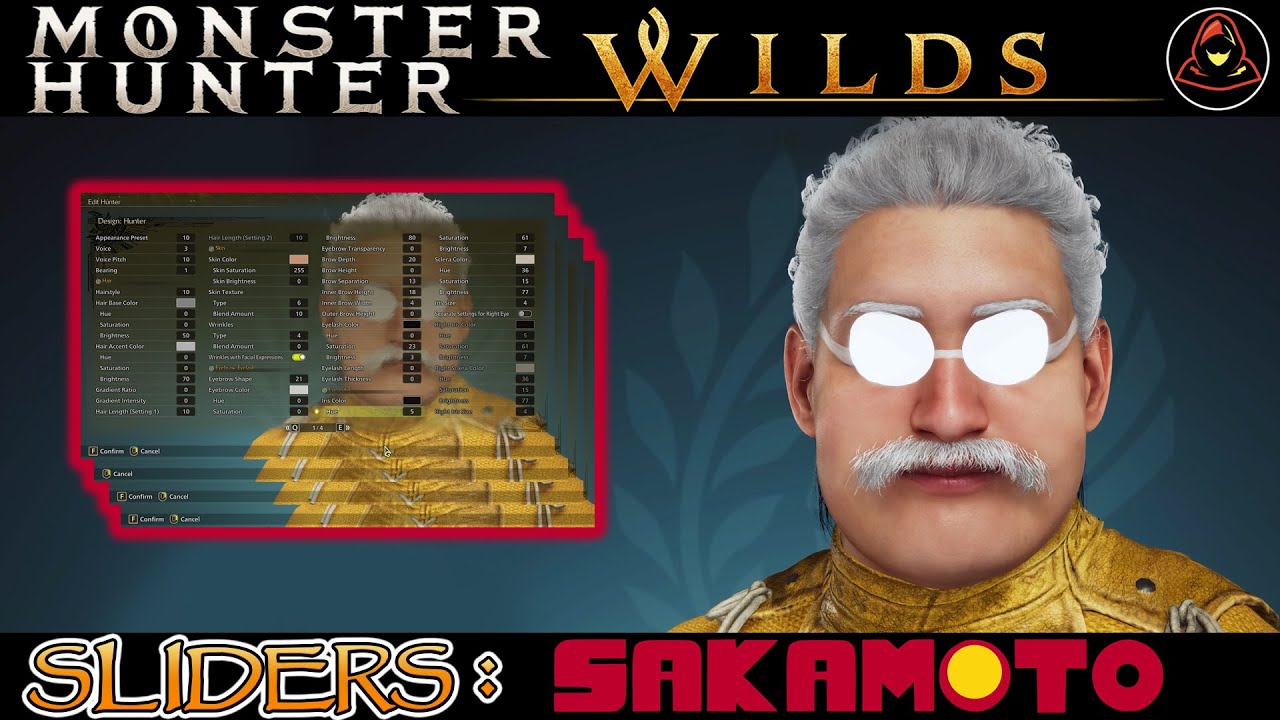 Monster Hunter Wilds | Character Creation Sliders: Taro Sakamoto ...