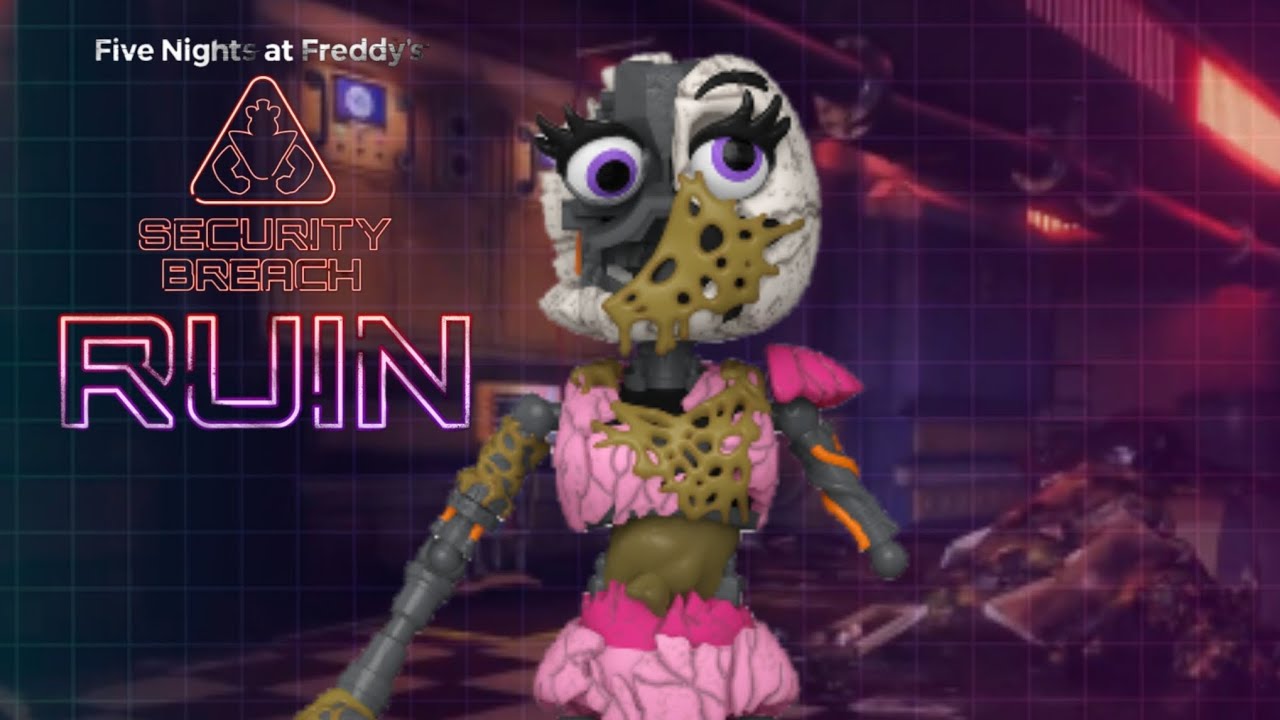 Funko five nights and Freddy's security breach ruin ruined chica figure ...