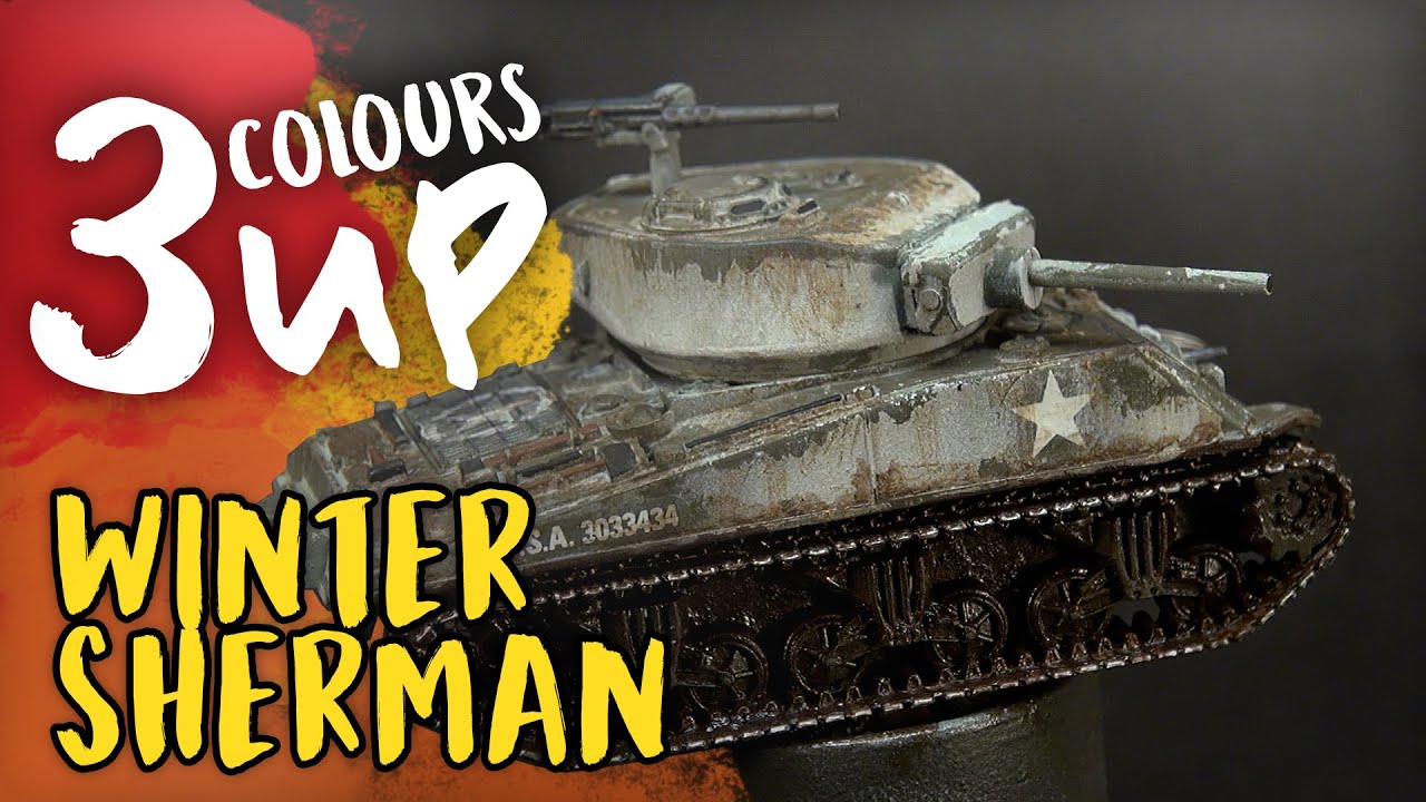 Winter Sherman Painting Tutorial | Flames Of War - YouTube