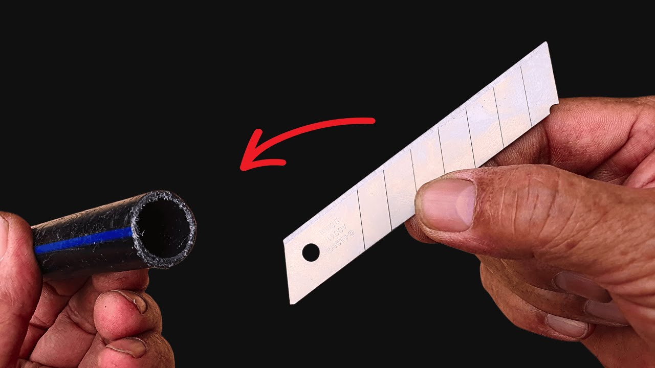 Don't throw away your pvc pipes, i show you how to make super sharp ...