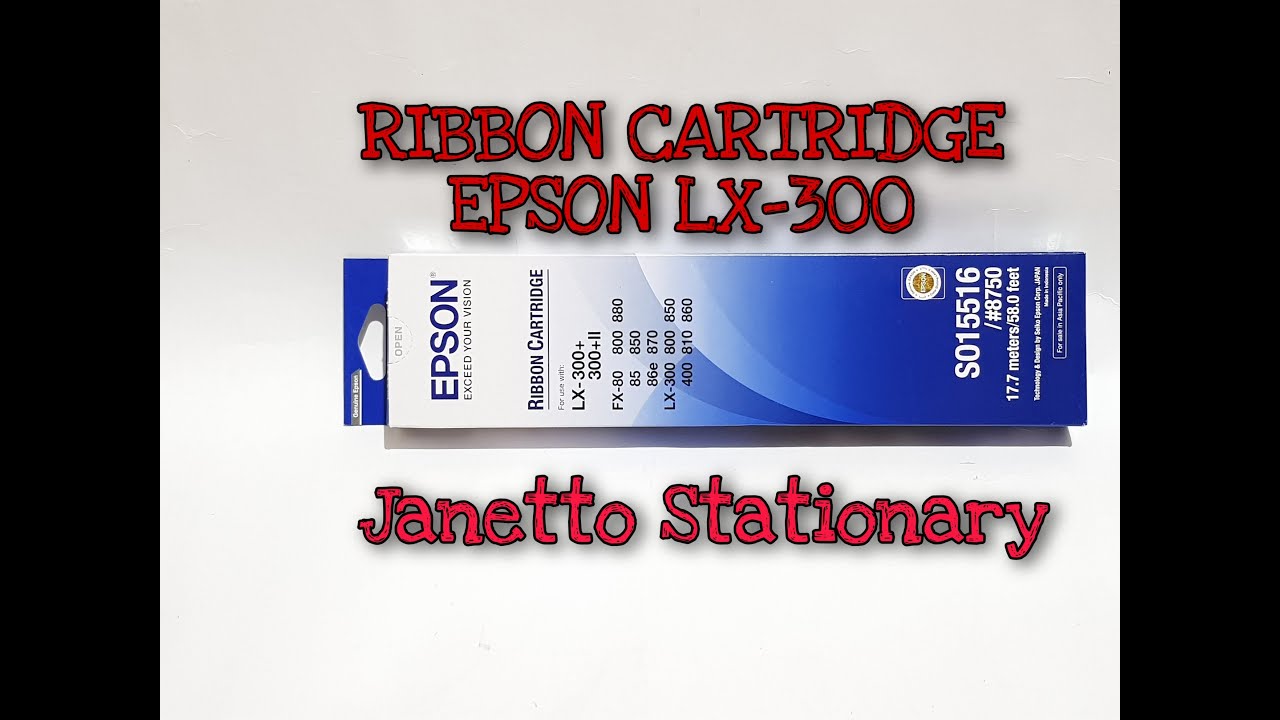 Ribbon Cartridge EPSON LX-300 - YouTube