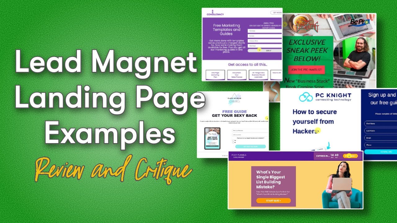 Real World Landing Page Review: Examples and Advice - YouTube