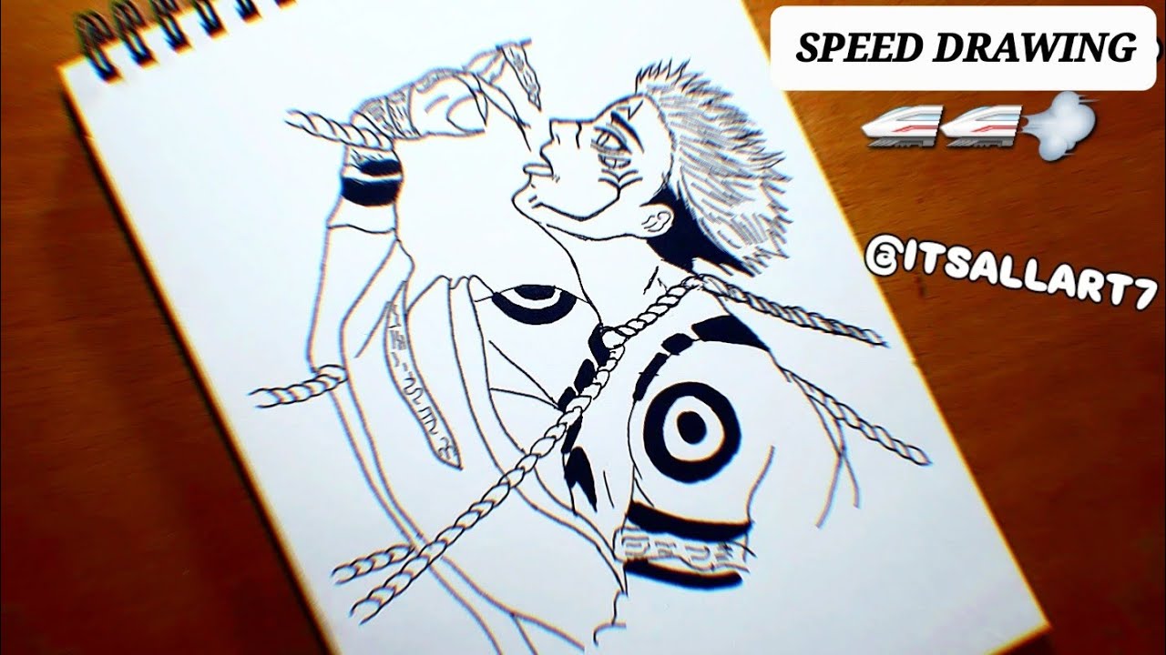 Drawing - sukuna // speed drawing - sukuna // how to draw sukuna - YouTube