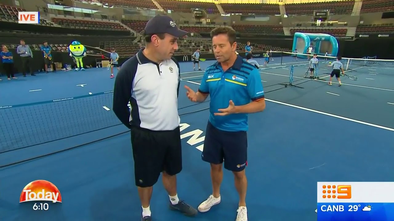 Jake Spurrell on Pat Rafter Arena Brisbane - YouTube