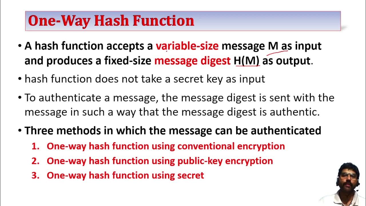 One-Way Hash Function - YouTube