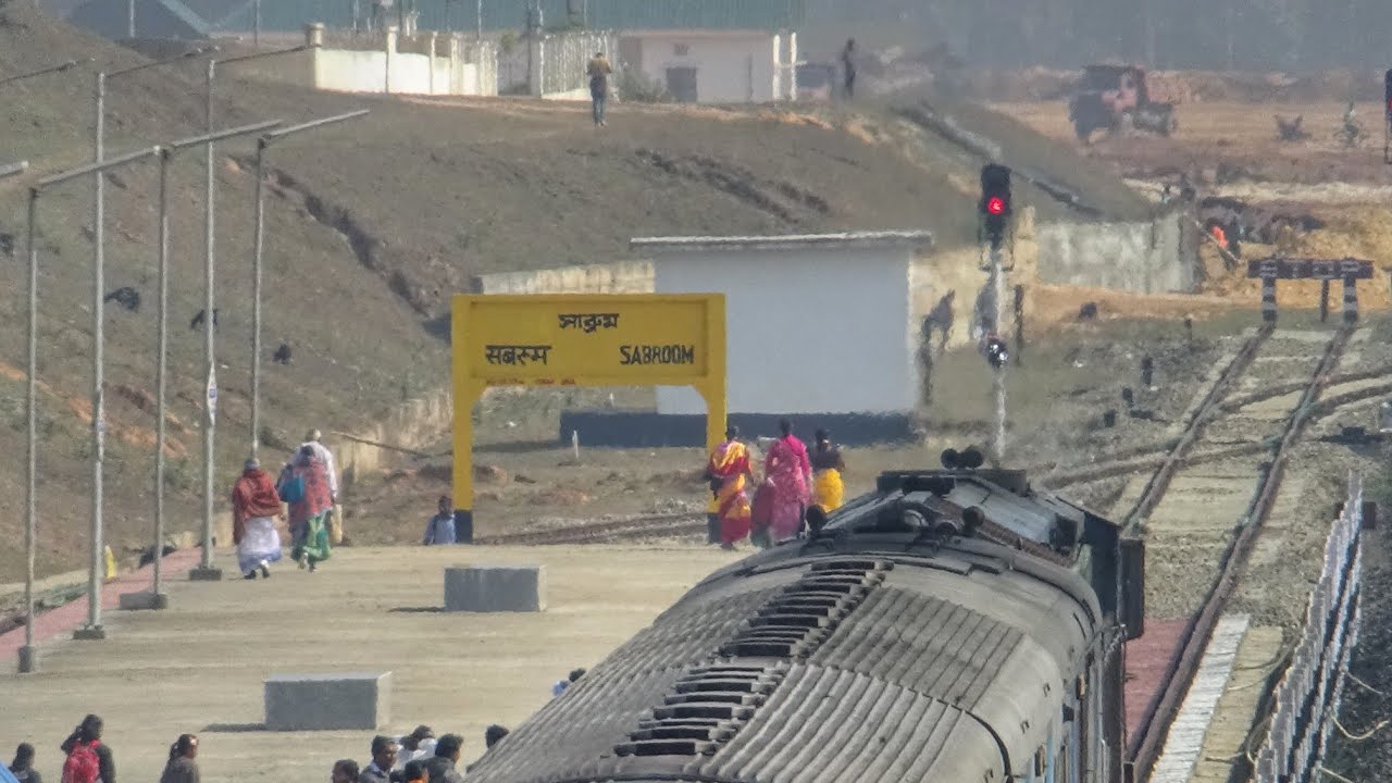 SABROOM Railway Station - YouTube