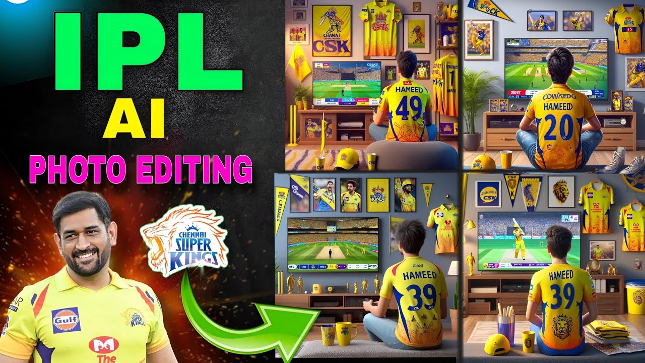 IPL New Cricket T Shirt Photo Editing| Bing Image Creator IPL | Chanai ...