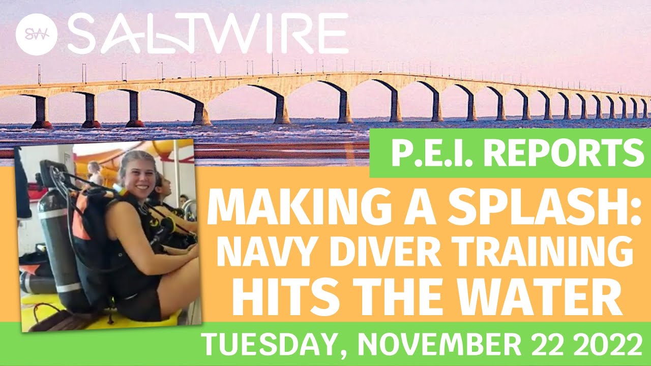 Making a splash in P.E.I. - Navy diver training hits the water - YouTube
