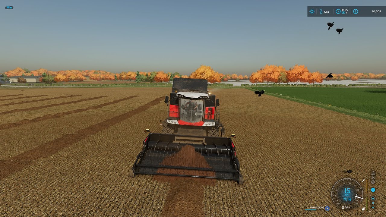 FS 22 Edgewater (Journey to 2,000 Cows) * 1 * Swathing Flax, Collecting ...