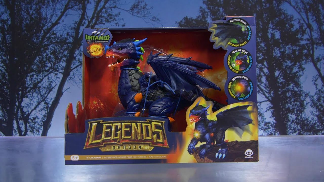 Untamed Legends Dragon Vulcan Interactive Toy From WowWee! - YouTube