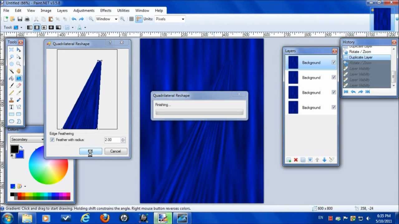 Paint.NET animated blue beam - YouTube